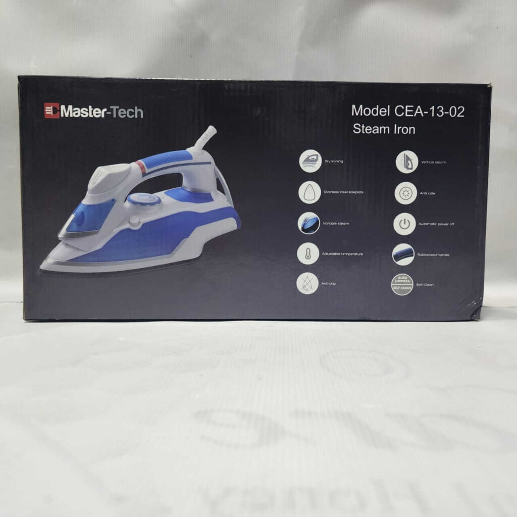 Master Tech Steam Iron - Home Appliances Warehouse